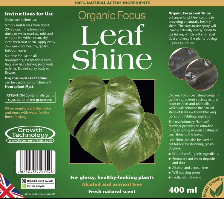 Organic Leaf Shine – Pilea Plant Shop